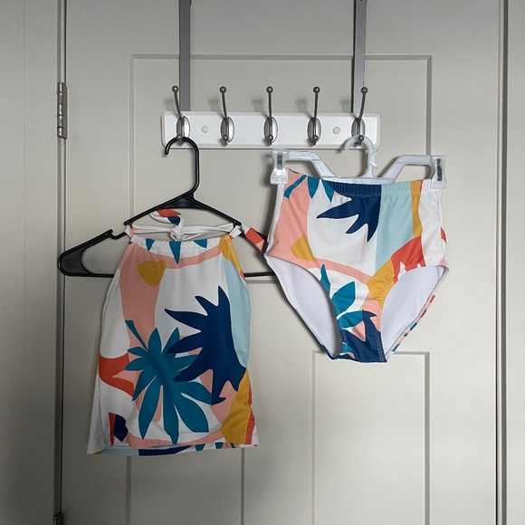 Janela Bay | Swim | High Neck Crop Tankini Top And Original High ...